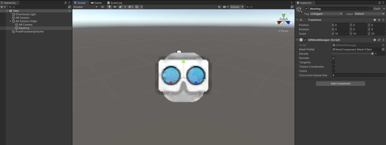 【Unity】AR FoundationでLiDARを使った演出の作成方法｜NuxR