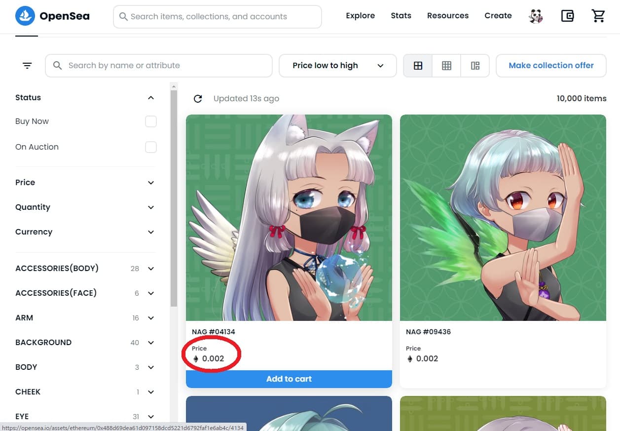 NFTアートをOpenSeaで購入する方法！初めての人にもわかりやすく徹底解説｜NuxR